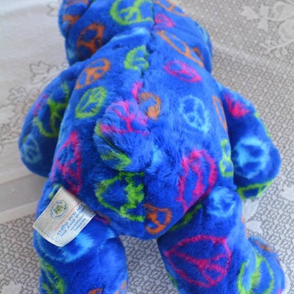 Build-A-Bear | Accessories | Bab Blue Peace Sign Teddy Bear Plush Doll ...